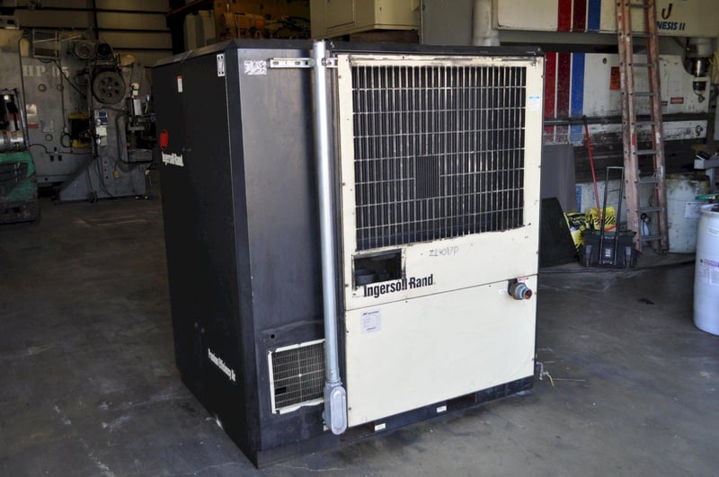 100 HP Ingersoll-Rand #IRN100H-CC, rotary screw air compressor, 145 ...