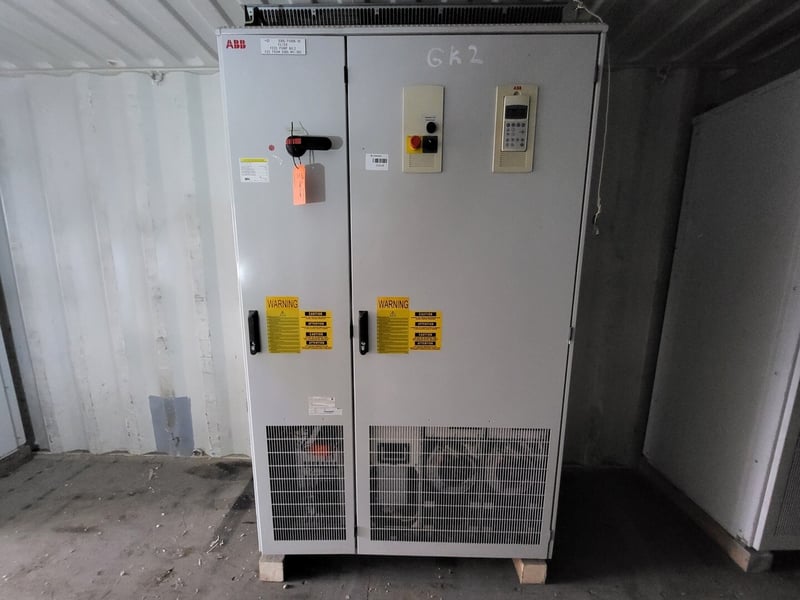 200 HP ABB, ACS800-37-0260-7, Variable Frequency Drive (VFD), 600 Volts ...