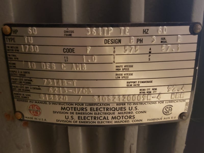 956 GPM @ 205' TDH, Layne & Bowler #12RL-4, vertical turbine pump, 60 ...