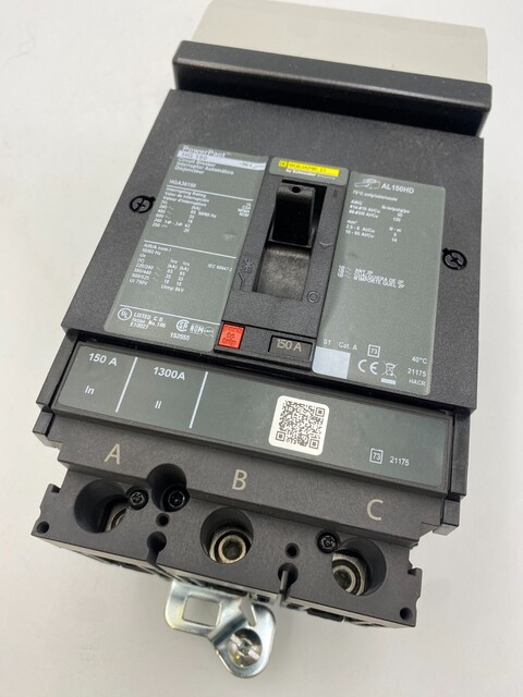 150 Amps, Square D, HGA36150, I-Line Circuit Breaker, 3 Pole, 3 phase ...