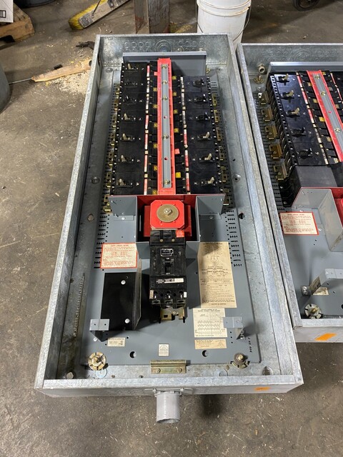 150 Amp. Square D, NH1B, I-Line Panelboard, 42 Space, 63" H x 26.5" W x ...