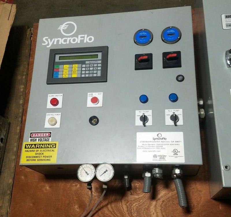 Syncroflo, 750FHSCD70P/5DA73VES, Water Booster System Control Panel ...