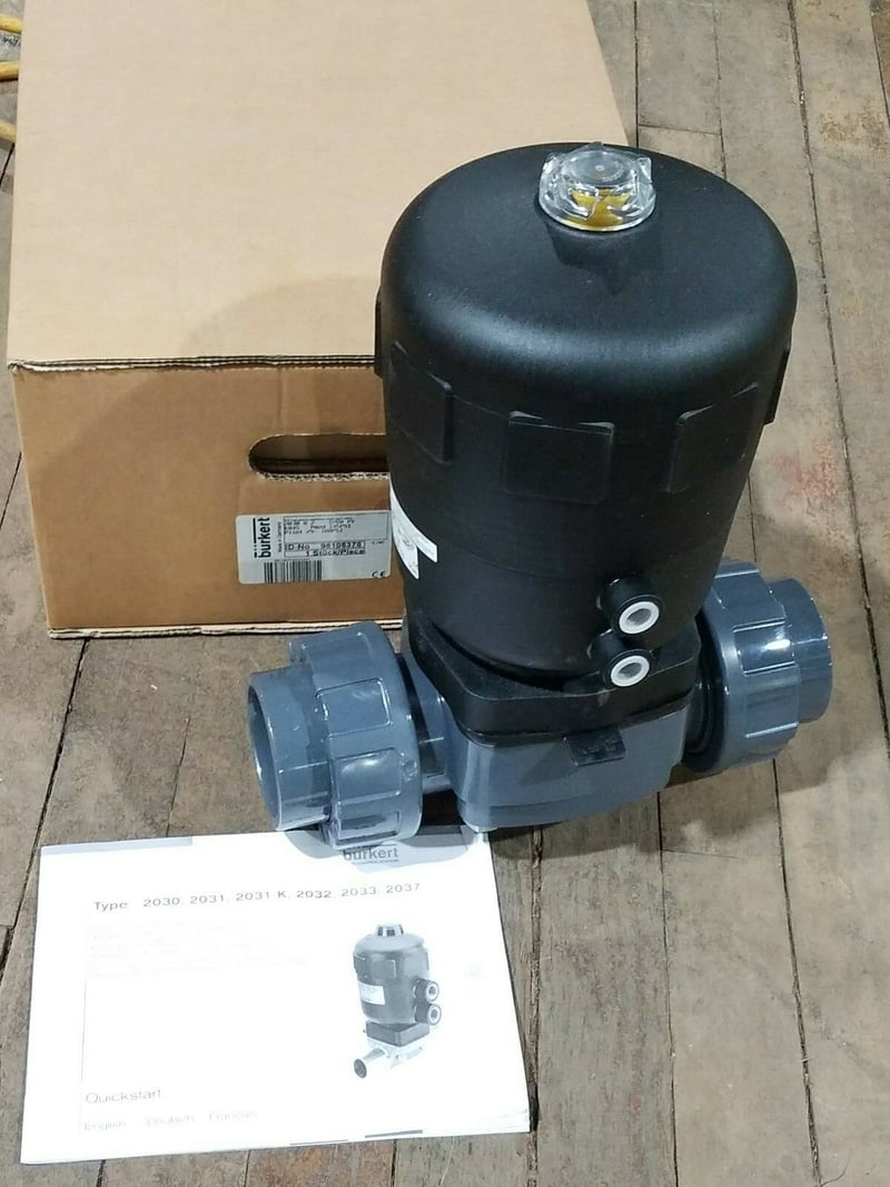 Burkert, 2/2-Way Diaphragm Valve, Type 2030, ID no. 98106378, EPDM Seal, PVC Material for Sale ...