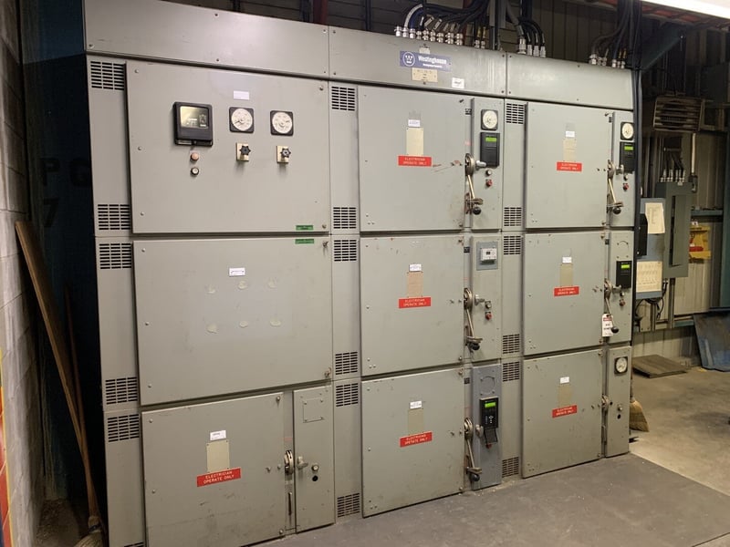 Westinghouse, Medium Voltage Switchgear, 1200 Bus Amps, 4160 Bus Volts ...