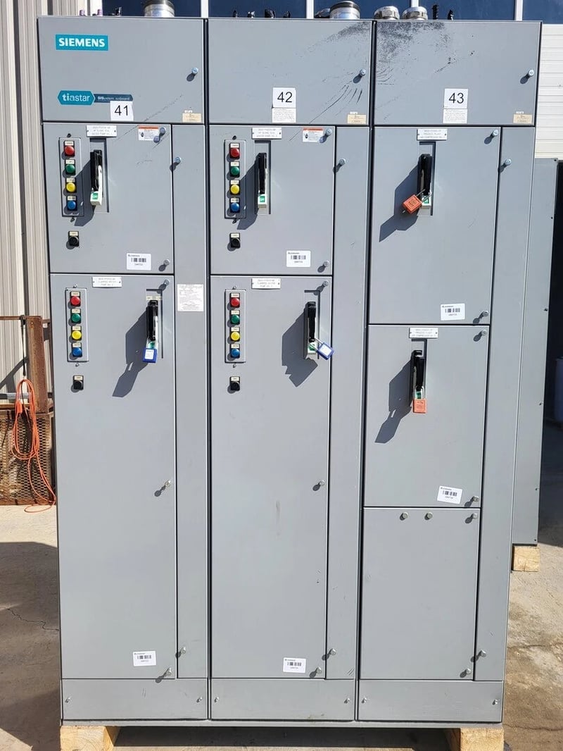 Siemens, Tiastar, Motor Control Center (MCC) Section, 2 segmented ...