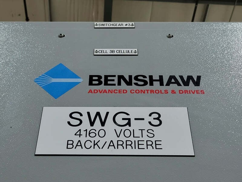 Benshaw #MVBTS-1200-4160-1, Switchgear Unit, 1200 Amps, 4160 V, 3 phase ...