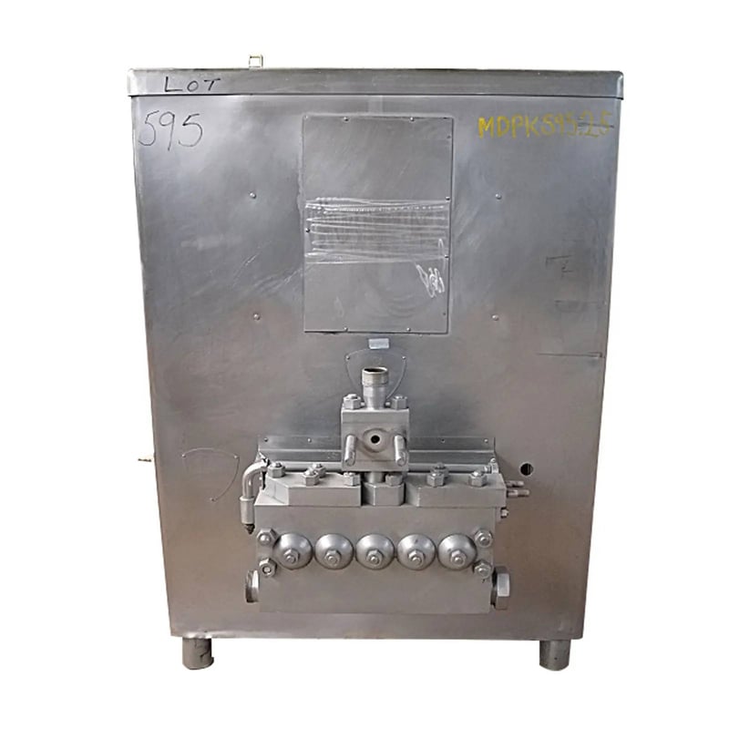 APV Crepaco #5DD, 2-stage micro shear homogenizer, 1700 gph @ 2500 psi, 5 cyl. for Sale ...