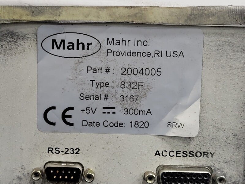 Mahr Federal #2004005, Millitron 832, 120 Vac Amplifier, 5 V, 300 mA, S ...