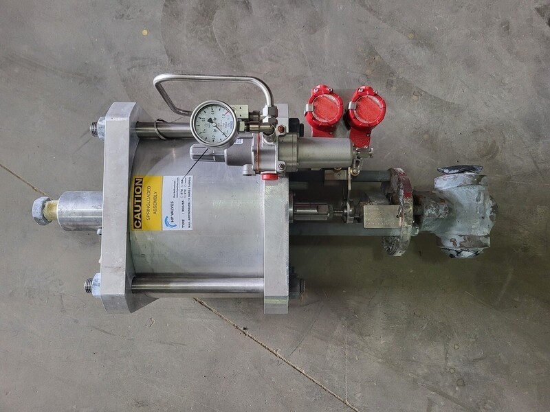 2" HP Valves/Key Valve Technologies, Air Actuator w/Gate Valve, 17.24 ...