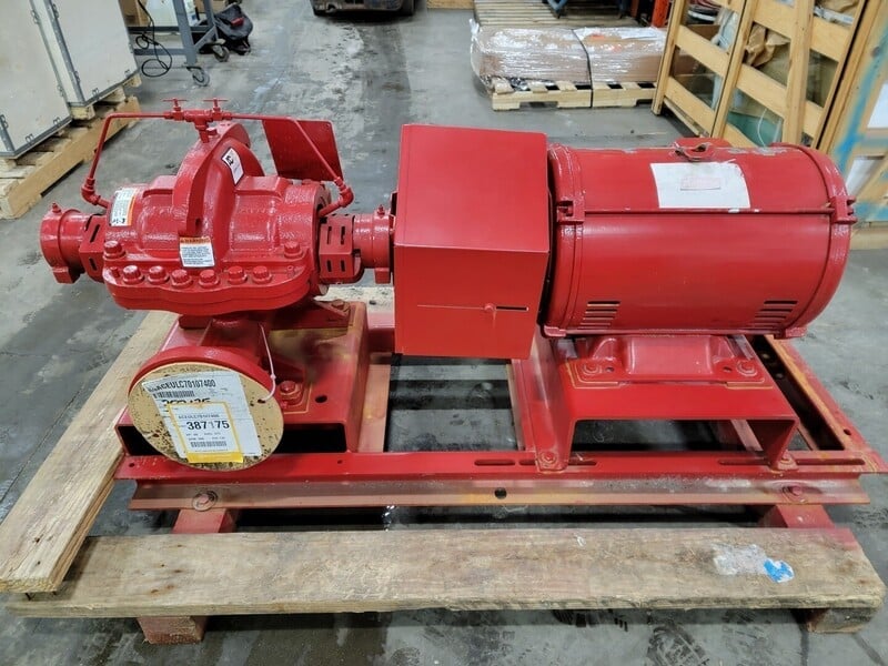 500 GPM AC Fire Pump #8100-Split Case/QL7698, Horizontal Fire Pump ...
