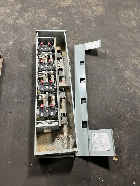 125 Amps, Eaton #1MM412RRLP, Meter Stack, 800A Main 4 Socket 125A 120 ...