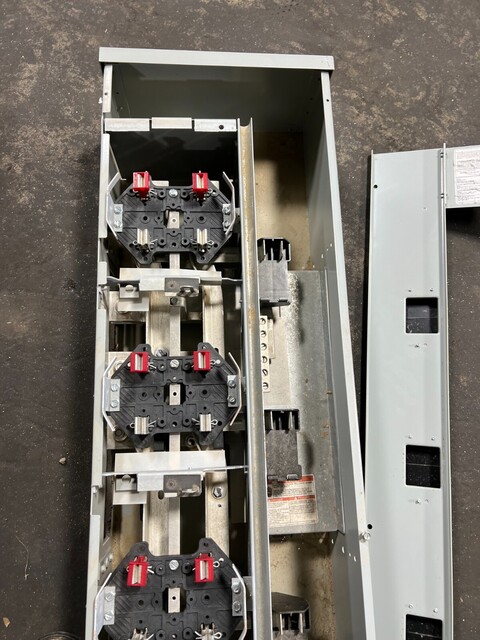 125 Amps, Eaton #1MM412RRLP, Meter Stack, 800A Main 4 Socket 125A 120 ...