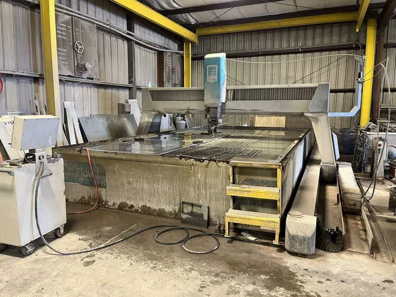 Flow Mach 4 3070C, CNC waterjet cutter, 10' x22' table, 100 HP, 87000 ...