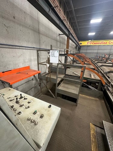 Schnell #300-VMT rebar shear line, 20" blade width, 60' entry/exit ...