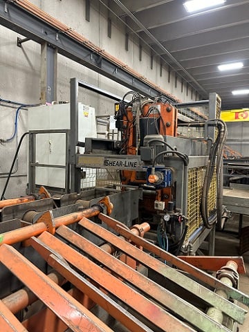 Schnell #300-VMT rebar shear line, 20" blade width, 60' entry/exit ...