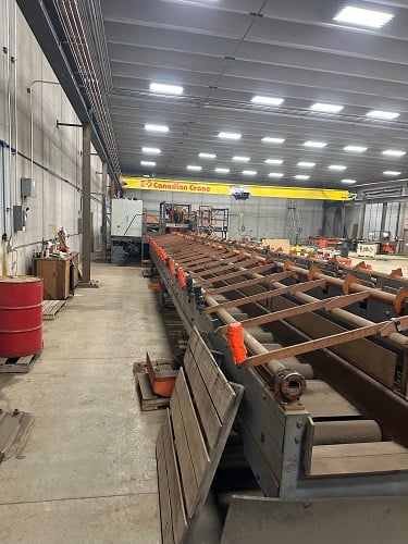 Schnell #300-VMT rebar shear line, 20" blade width, 60' entry/exit ...