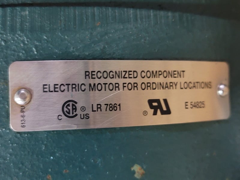 140 GPM, Mabre Pump #WPV-R, Vertical Centrifugal Process Pump, 20 HP ...