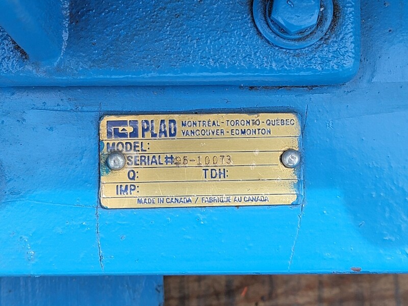20 GPM @ 30' TDH, Paco Pumps #11-10705-133201, Centrifugal Pump, 50 HP ...