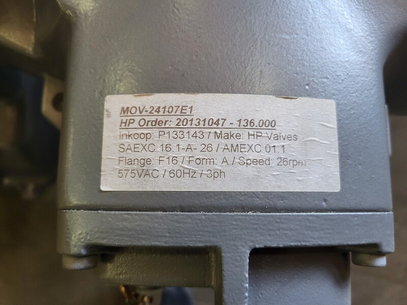 4" HP Valves/Key Valve Technologies #SAEXC-16.1-F16, Globe Valve w ...