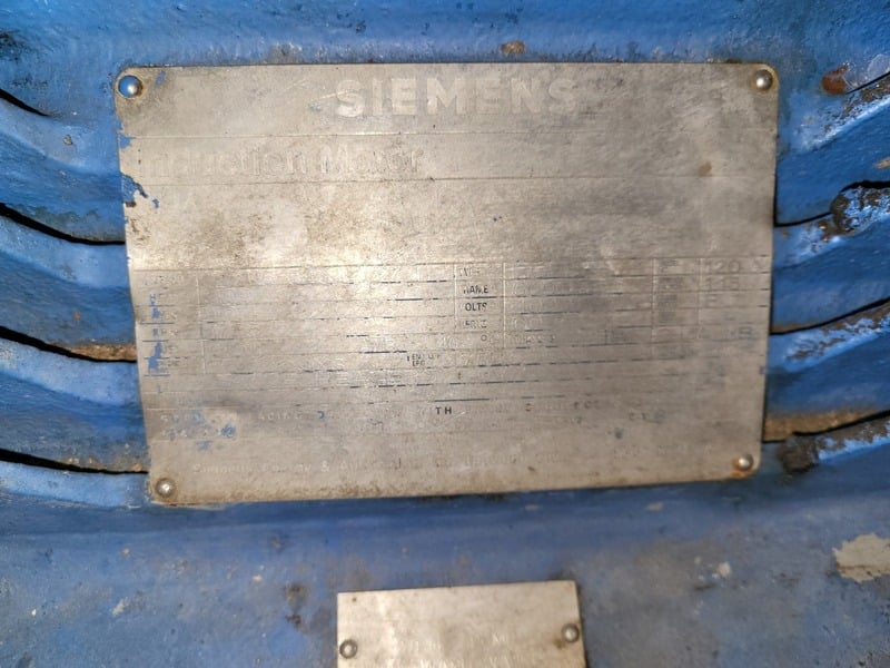 300 HP 1785 RPM Siemens induction motor, continuous duty, 4000 Volts ...