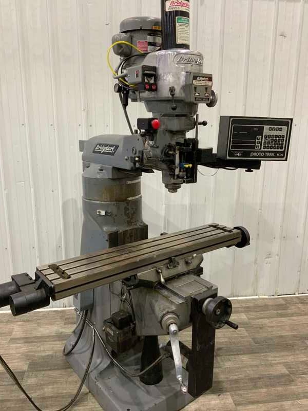 Bridgeport #Proto-Trak-Plus, CNC vertical mill machine, 9" x48" table ...