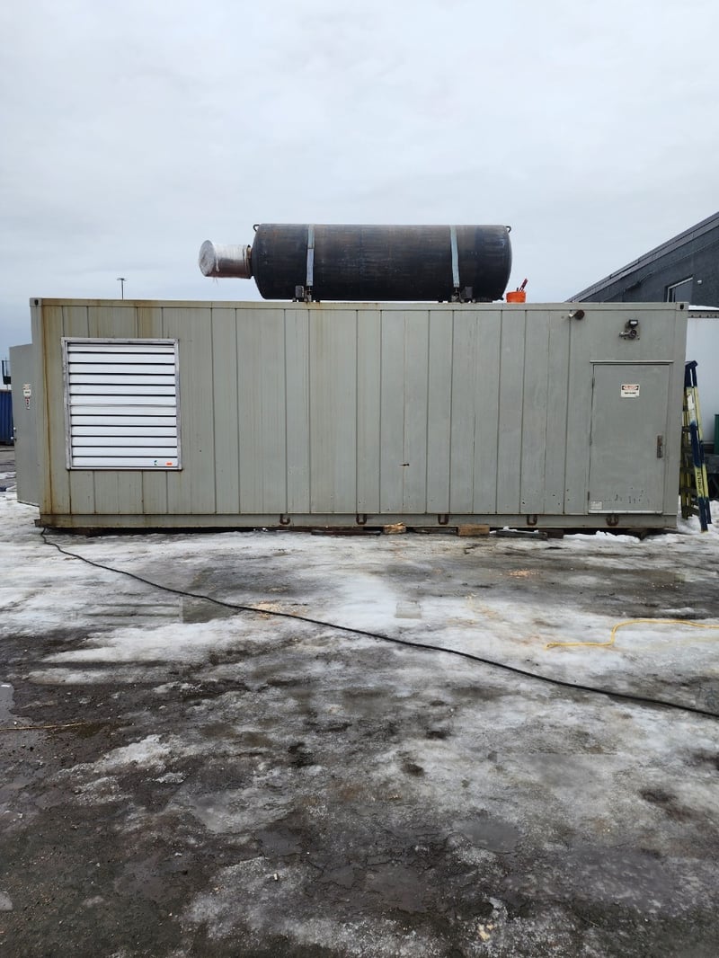 1250 KW Cummins #DQGAA, standby diesel generator set, open skid, 347/ ...