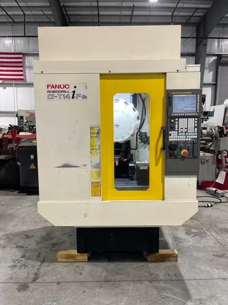 Fanuc #Robodrill-A-T14iFe, CNC vertical machining center, 14 automatic tool changer, 19" X, 15 ...
