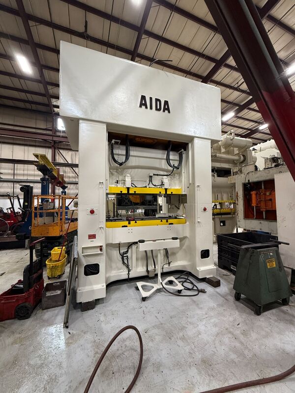 330 Ton, Aida #PMX-L2-300(1), straight side double crank, 7.8" stroke ...