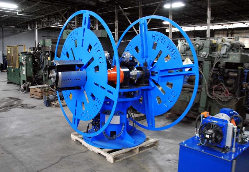 11000 lb. ERWTech / UCG, double uncoiler, 12" width, 78" outside ...