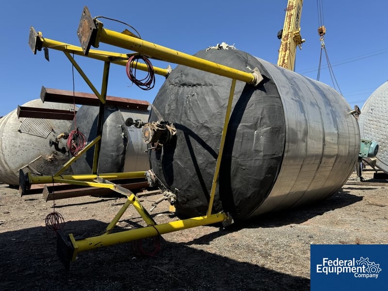 2500 gallon Alloy Fab Reactor, 316 Stainless Steel, 85/150 psi, 390°F ...