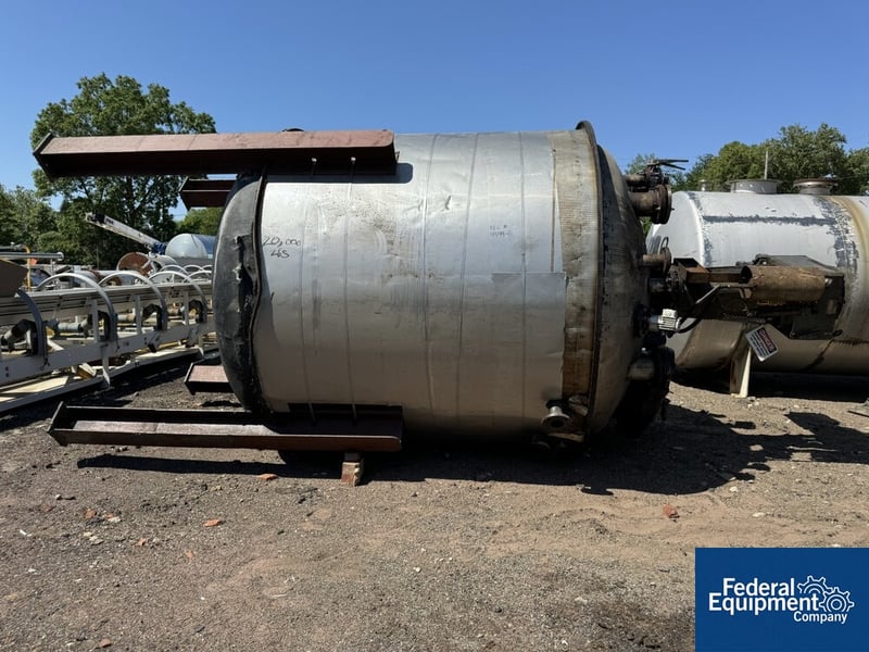 3000 gallon Central Fab Reactor, 316 Stainless Steel, 125/150 psi, 400 ...