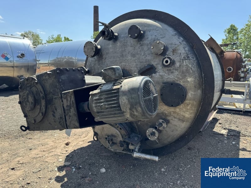 3000 gallon Central Fab Reactor, 316 Stainless Steel, 125/150 psi, 400 ...