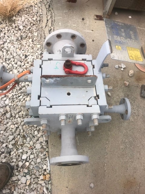 7 sq.ft., Alfa-Laval, CP15-H-30, vertical plate/block exchanger, 30 ...