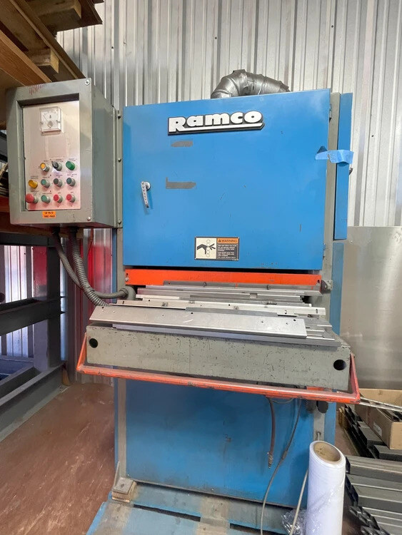 25" Ramco Sanders #DW-25, widebelt sander, clock-wise rotation, rubber ...