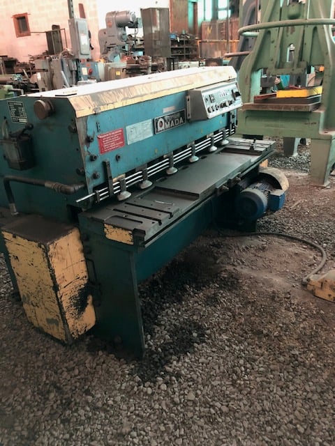 11 gauge x 4' Amada #M1232, mechanical power shear, (3.2mm x 1200mm ...