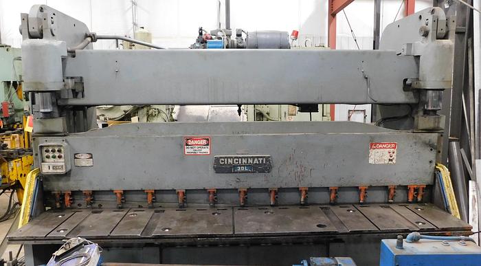 3/8" x 12' Cincinnati #3DL12, hydraulic shear, 18" gap, 36" front ...