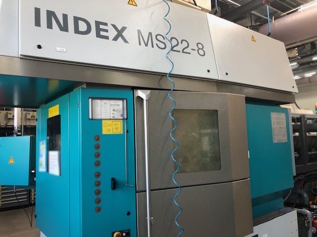 Index #MS22-8, CNC swiss lathe, .86" bar diameter, 8 spindles, Siemens Sinumerik 840D SL-1B, 10 ...