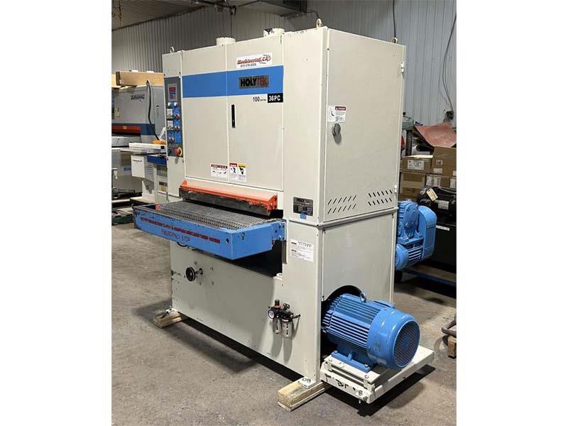 36" Holytek #KL-36PC, knife planer/sander, 2 head, combination head ...