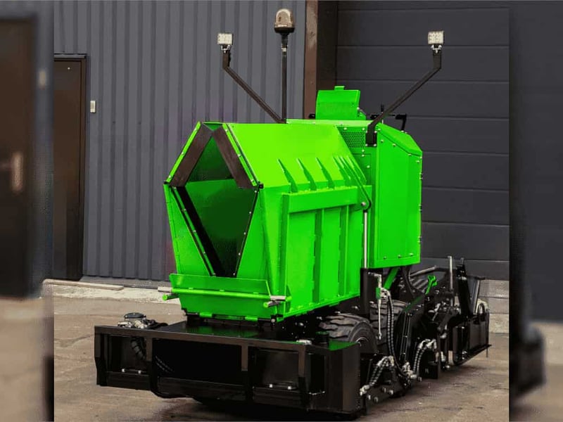 Ticab #MP-1100, mini asphalt paver, 5 ton loader, 1.4 ton unloader, 150mm auger diameter, air ...