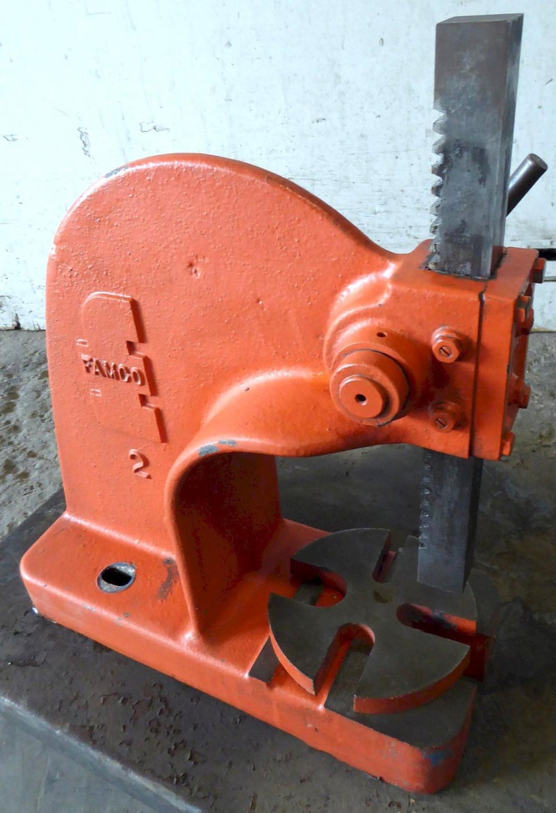2 Ton Famco 2 arbor press plain lever bench model for Sale Surplus Record