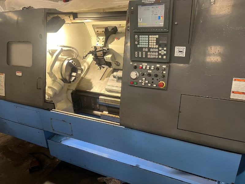 Mazak #QT-350, Mazatrol 640 control, 26" swing, 48" centers, 4" bar ...