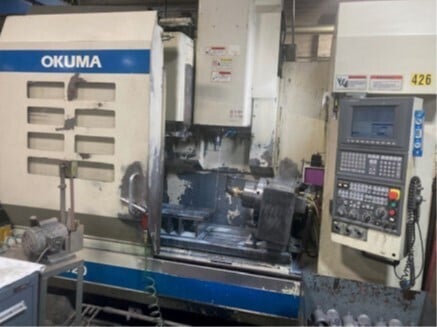 Okuma #MC-V4020, CNC vertical machining center, 20 automatic tool ...