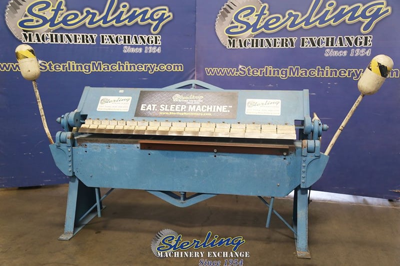 12 gauge x 6' Chicago #BPO-612-6, box & pan metal finger brake, 1" beam ...