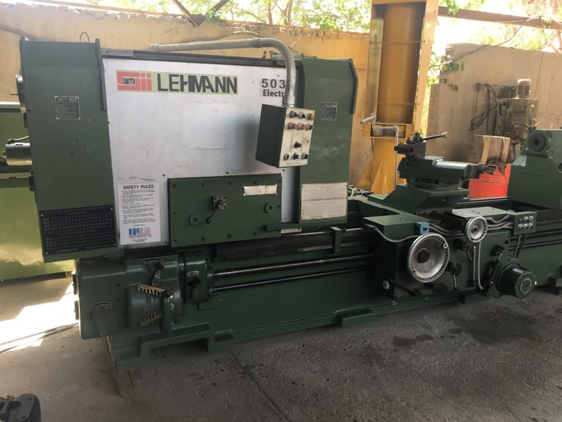 16-1/8" x 112" Lehmann #5035, hollow spindle Oil country manual lathe ...