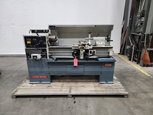 13" x 40" Clausing Metosa #C1340S, geared head lathe, 6.89" swing over ...