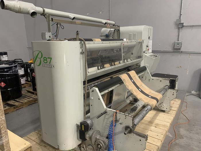 Bielloni Sage #Taglierina-B87, duplex slitter rewinder, razor slitting ...
