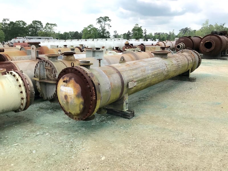 2356 sq.ft., 375 psi shell, Ward Tank Exchanger, 175 psi tube, 375°F ...