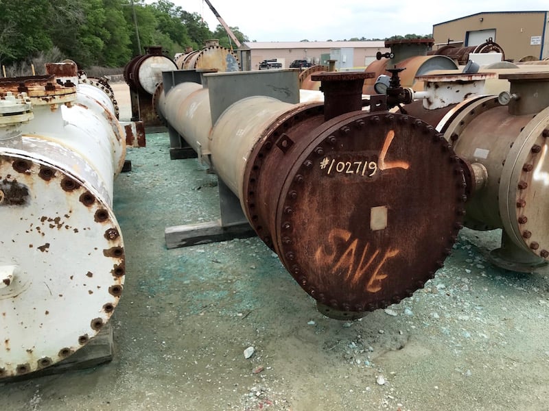 1670 sq.ft., 75 psi shell, Heat Exchanger, 90 psi tube, 650°F shell ...