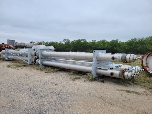 1298 sq.ft., 150 psi shell, Koch Heat Transfer Co., heat exchanger, 150 ...