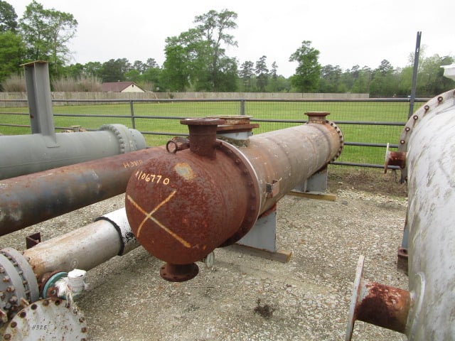 1370 sq.ft., 50 psi shell, 75 psi tube, Slagle, heat exchanger, 300°F ...